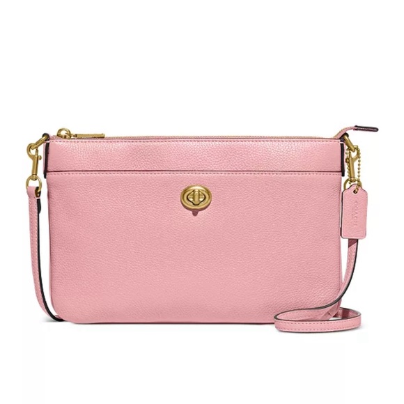 Coach | Bags | Coach Polly Polished Pebble Leather Small Crossbody ...